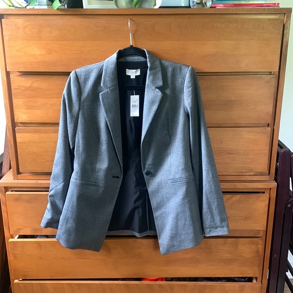 LOFT | Jackets & Coats | Nwt Long Grey Blazer | Poshmark